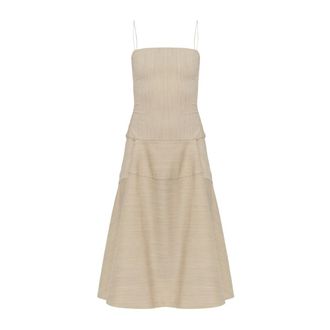 Jacquemus Robe Paradiso en Laine - Femme - Robes - Beige - Taille: 36 FR