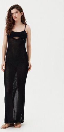 Karl Lagerfeld Strandkleid A1W46032 Schwarz Slim Fit