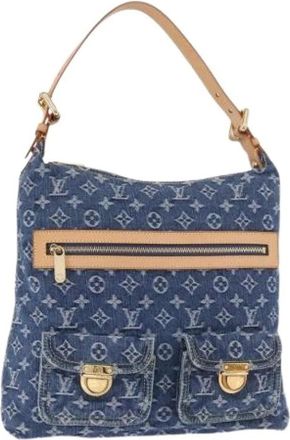 Louis Vuitton Sac bandouli&egrave;re vintage Monogram Denim Pre-owned - Femme - Pre-owned - Bleu - Taille: ONE Size
