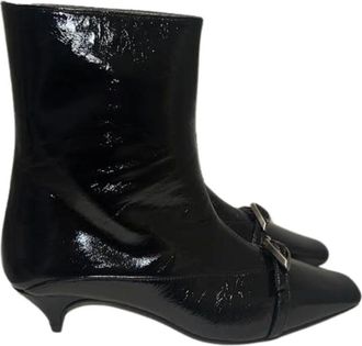 Tiffi Tiffi, Femme, Chaussures, Noir, Taille: 36 EU Patent Buckle Ankle Boot