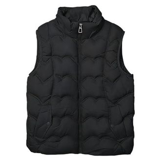 Generic Gilet Sans Manche Femme Gilet Femme D&eacute;contract&eacute; Quotidien Ville Matelass&eacute; Court - Col Montant Tendance Pour Style Streetwear Hivernal