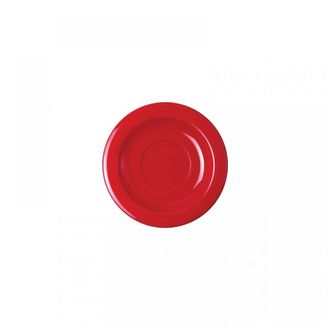 WACA 1923 Untertasse zu PP-Tasse Kunststofftasse 200 ml Dm 140 mm, Farbe:rot