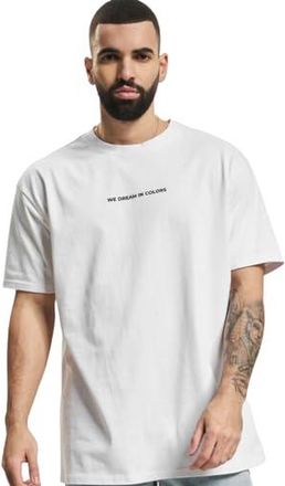 Mister Tee We Dream in Colors Oversize Tee T-Shirt, Blanc, XL Homme