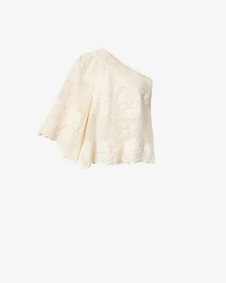 Isabel Marant Top Shilo - Damen - Naturfarben - Gr&ouml;&szlig;e T2 - Isabel Marant - Sommerkollektion F&uuml;r Damen - Neue La Riviera Capsule Collection