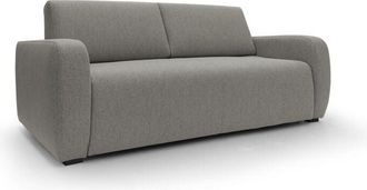 Divani.Store Duna Schlafsofa mit 20 cm Matratze aus wasserfestem Stoff T03 195 cm (mat. 140x197) taupe