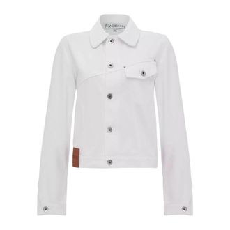 J.W.Anderson Wei&szlig;e Denimjacke mit Klassischen Details - - Jackets - Damen - Wei&szlig; - S