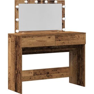 vidaXL Schminktisch Altholz 100 x 40 x 120 cm Holzwerkstoff Vidaxl