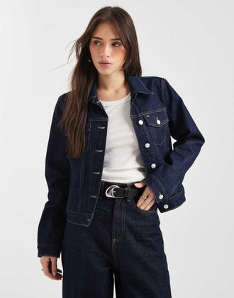 Tommy Jeans Veste camionneur classique en jean - Bleu d&eacute;lav&eacute;