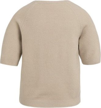 YaYa Rundhalspullover Weicher kurz&auml;rmeliger Pullover