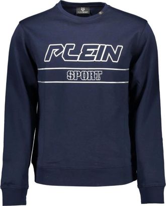 Plein Sport Homme, Sweatshirts et sweats &agrave; capuche, Bleu, Taille: XL Pull en coton