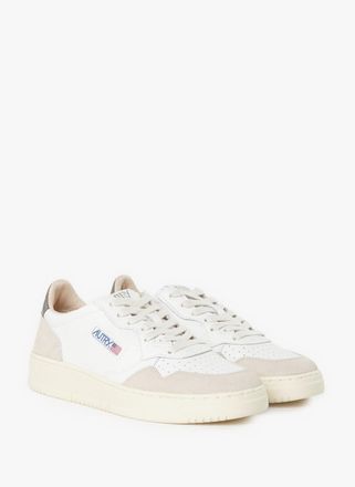 Autry Baskets bi-mati&egrave;re en cuir m&eacute;lang&eacute;