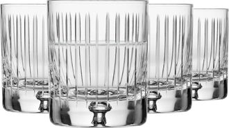 Krosno Whisky-, Bourbon- & Scotchgl&auml;ser 250 ml - 4er Set - Saga Kollektion - Kristallglas, Geschliffen - Handgefertigt - Geschenk