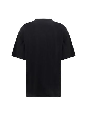 Balenciaga Womens Printed Cotton T-Shirt Black Cotton; Elastane T-Shirts And Polos