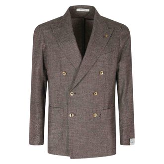 Tagliatore Homme, Vestes, Brun, Taille: M Montecarlo Double-breasted Jacket