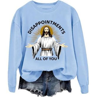 Generic Disappointments All of You Jesus Sweat-shirt unisexe, Bleu (Carolina blue), 3XL