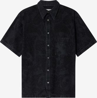 Isabel Marant Chemise Igwen - Homme - Noir D&eacute;lav&eacute; - Tailles - Isabel Marant