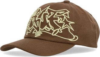 HUF Braune Curvy Snapback M&uuml;tze mit 3D Logo - - Accessories - unisex - Braun - ONE SIZE