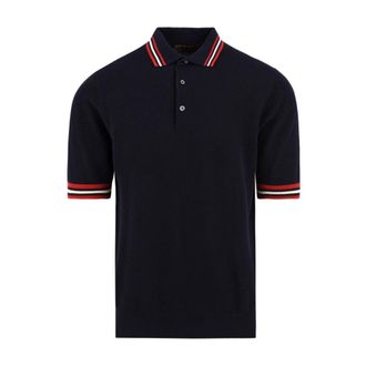 FILIPPO DE LAURENTIIS Homme, Tops, Bleu, Taille: 2XL Polo &agrave; manches courtes