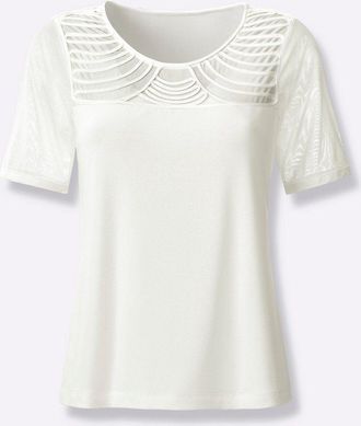Cr&eacute;ation L T-Shirt Mesh-Shirt Kurzarm