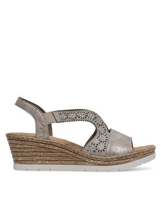 Rieker Sandalen 61916-91 Silberfarben