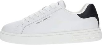 A|X Armani Exchange Homme London Basket, Off White/Black, 41.5 EU