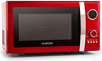 Klarstein Klarstein Fine Dinesty - Four Micro-ondes, Fonction grill de 1000W, 12 programmes, 800W, Minuterie, Trois modes, Plateau tournant, Ecran digital, 23L 