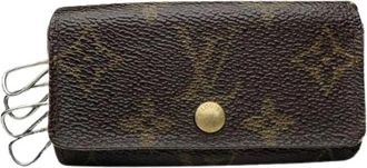 Louis Vuitton unisex, Pre-owned, Brun, Taille: ONE Size Porte-cl&eacute;s en cuir Pre-owned