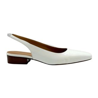 Maison Margiela Femme, Chaussures, Blanc, Taille: 39 1/2 EU Escarpins Slingback Vernis
