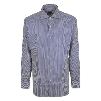 Barba Homme, Chemises, Bleu, Taille: L Chemise col