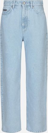 Dolce & Gabbana Boyfriend-jeans Aus Baumwolldenim - Frau Denim Mehrfarbig 46