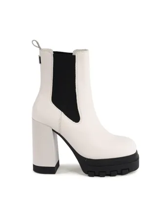 Tommy Hilfiger Chunky Platform Ankle Boot - White
