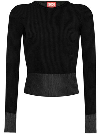 Diesel M-Slehs Strickoberteil - Schwarz