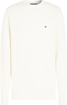 Tommy Hilfiger Homme, Pulls, Blanc, Taille: L Pull en maille textur&eacute;e &agrave; col rond