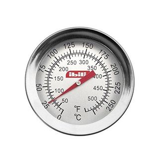 Ibili Food Thermometer with Probe, Stainless Steel, Silver/White, 14 x 30 x 30 cm