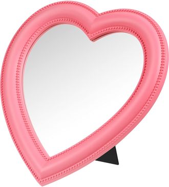 FAVOMOTO Herzf&ouml;rmiger Spiegel Schminkspiegel F&uuml;r Tisch Und Wand Schlafzimmerspiegel Aus Glas Mit Hochaufl&ouml;sender Spiegeloberfl&auml;che Kosmetikspiegel Zum Aufh&auml;nge