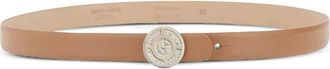 Giorgio Armani ceinture à boucle logo - Marron
