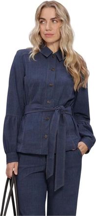 JapanTKY Pumika Blazer - - Blouses & Shirts - Damen - Blau - 2XL