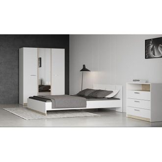 Habitat et Jardin Habitat Et Jardin - Lit Double en bois Watson - 140 x 200 cm - Blanc