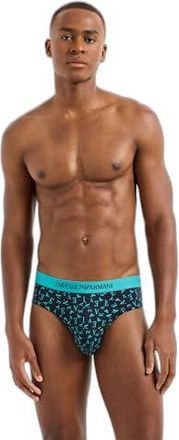 Emporio Armani 3-Pack Brief Bikini, Blue/Blue/Blue, XL Homme
