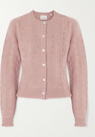 D&ocirc;en Cardigan En Mailles Pointelle Emery - Rose