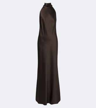 Ralph Lauren Collection Robe longue Chilton en satin
