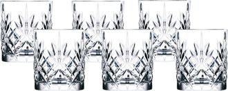 Lorren Home Trends RCR Weinglas-Set, Crystal Melodia Collection Dual Old Fashioned Double Old Fashion