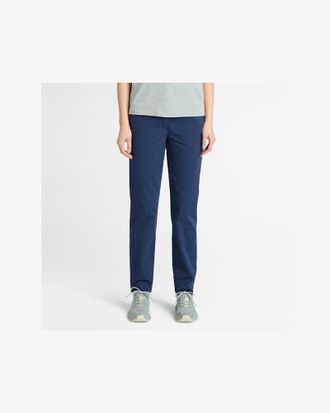 Timberland Schmal geschnittene Timberland Chinohose f&uuml;r Damen in Dunkelblau, Damen, Blau, Gr&ouml;&szlig;e