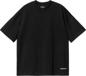 Carhartt Work in Progress Homme, Tops, Noir, Taille: S S/S Link Script T-Shirt