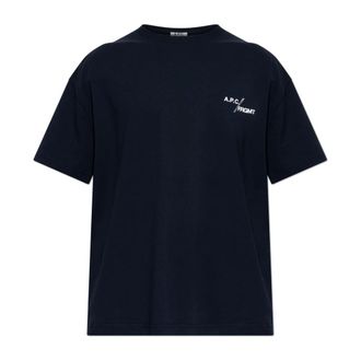 A.P.C. A.p.c., Homme, Tops, Bleu, Taille: S T-shirt Cohsl