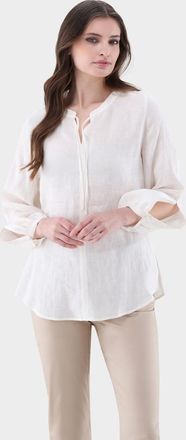 van Laack Leinen Tunika mit Bindeband