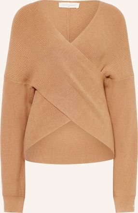 Moss Copenhagen Msch Copenhagen Pullover Mschzinelle In Wickeloptik braun