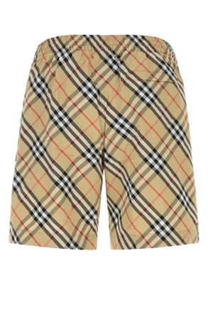 Burberry Mens Embroidered Nylon Swimming Shorts Sandipcheck Costumi Da Bagno Swimwear