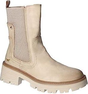 Mustang Jeans Bottes Femme 1469-501, Pointure:39 EU, La Couleur:Beige