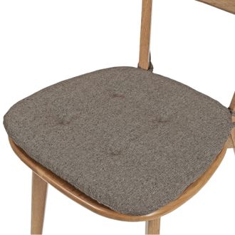 Generico Esszimmerstuhlkissen, Kissen für Küchenstühle, atmungsaktive Pads für Esszimmerstühle mit Bändern, ergonomisches Stuhlkissen, weich gepolstert, dick, 